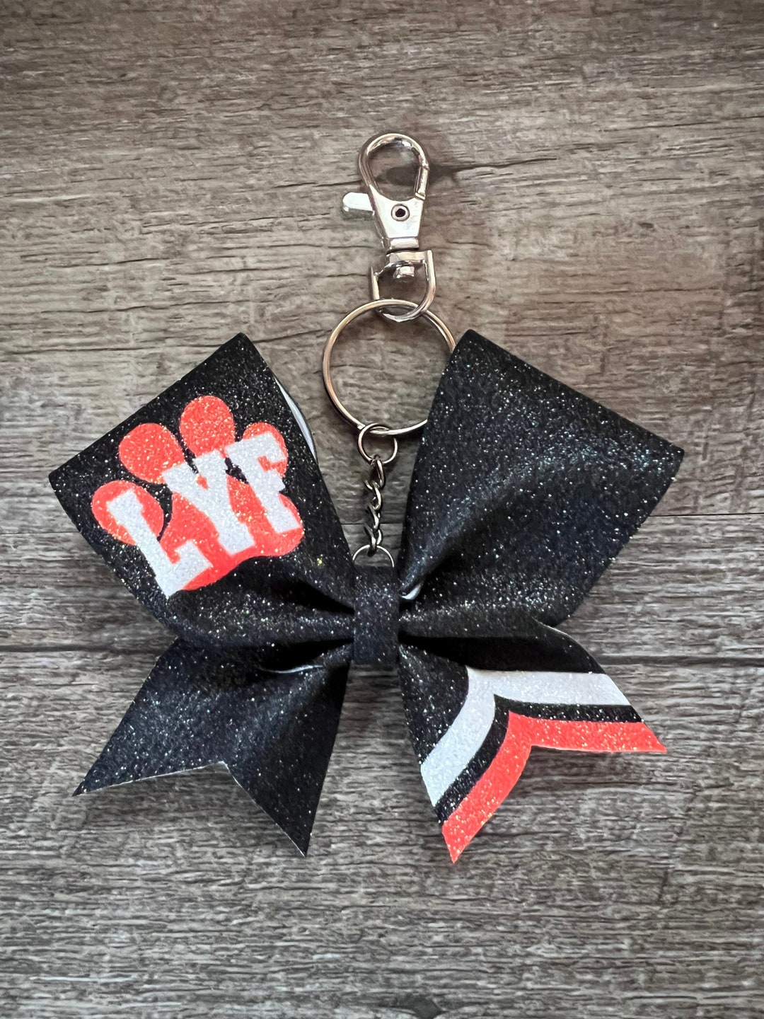 Team Cheer Bow Keychains Mini Bow Keychain to Match Your Team Bow - Etsy