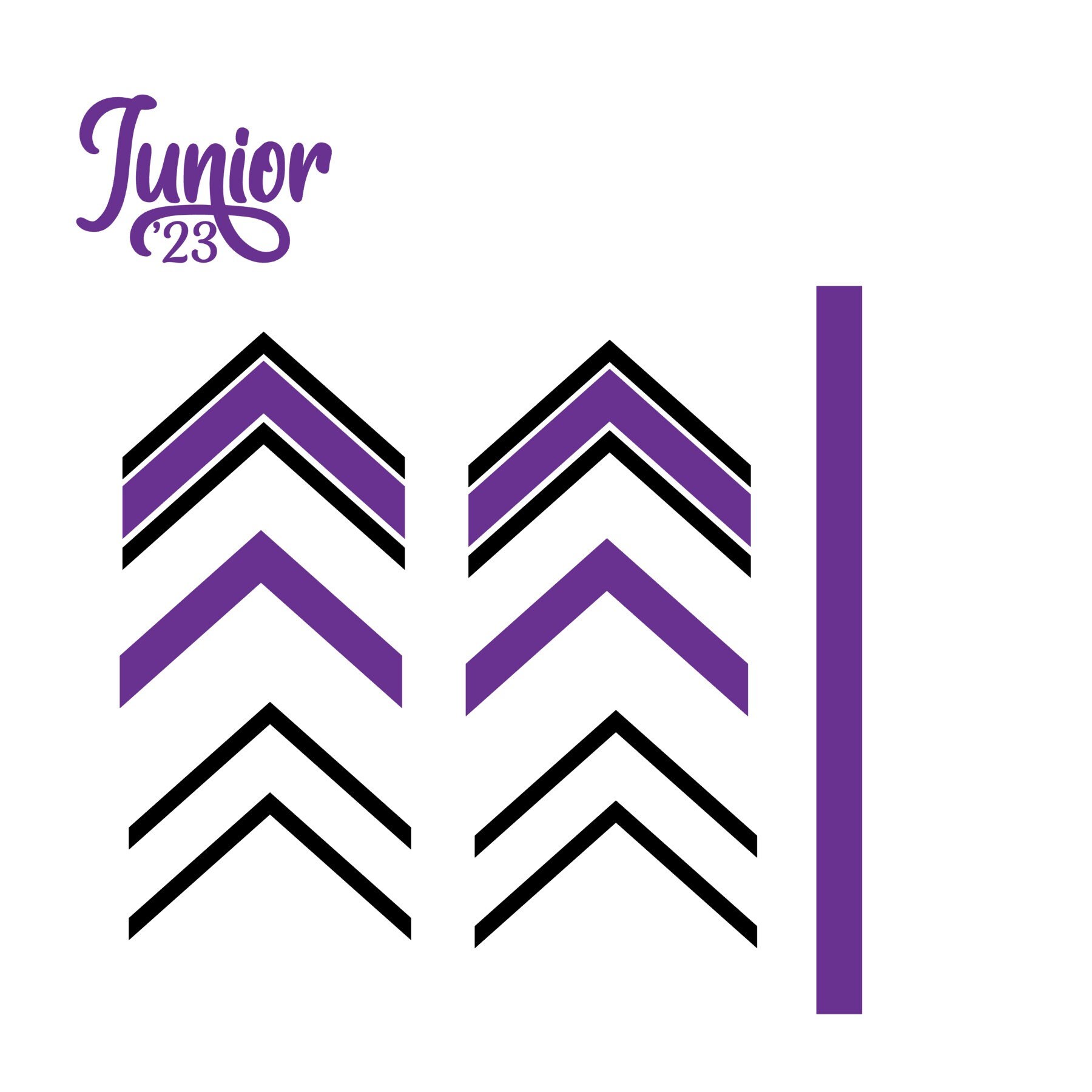 Junior 2023 Cheer Style Bow Template SVG PNG JPG Digital Etsy UK