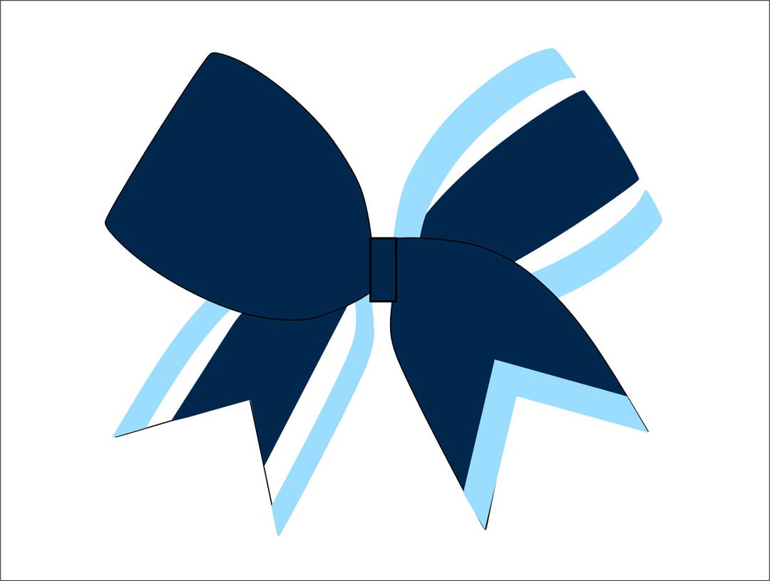 Modelo de sublimação de laço de torcida azul marinho e azul-columbia ...