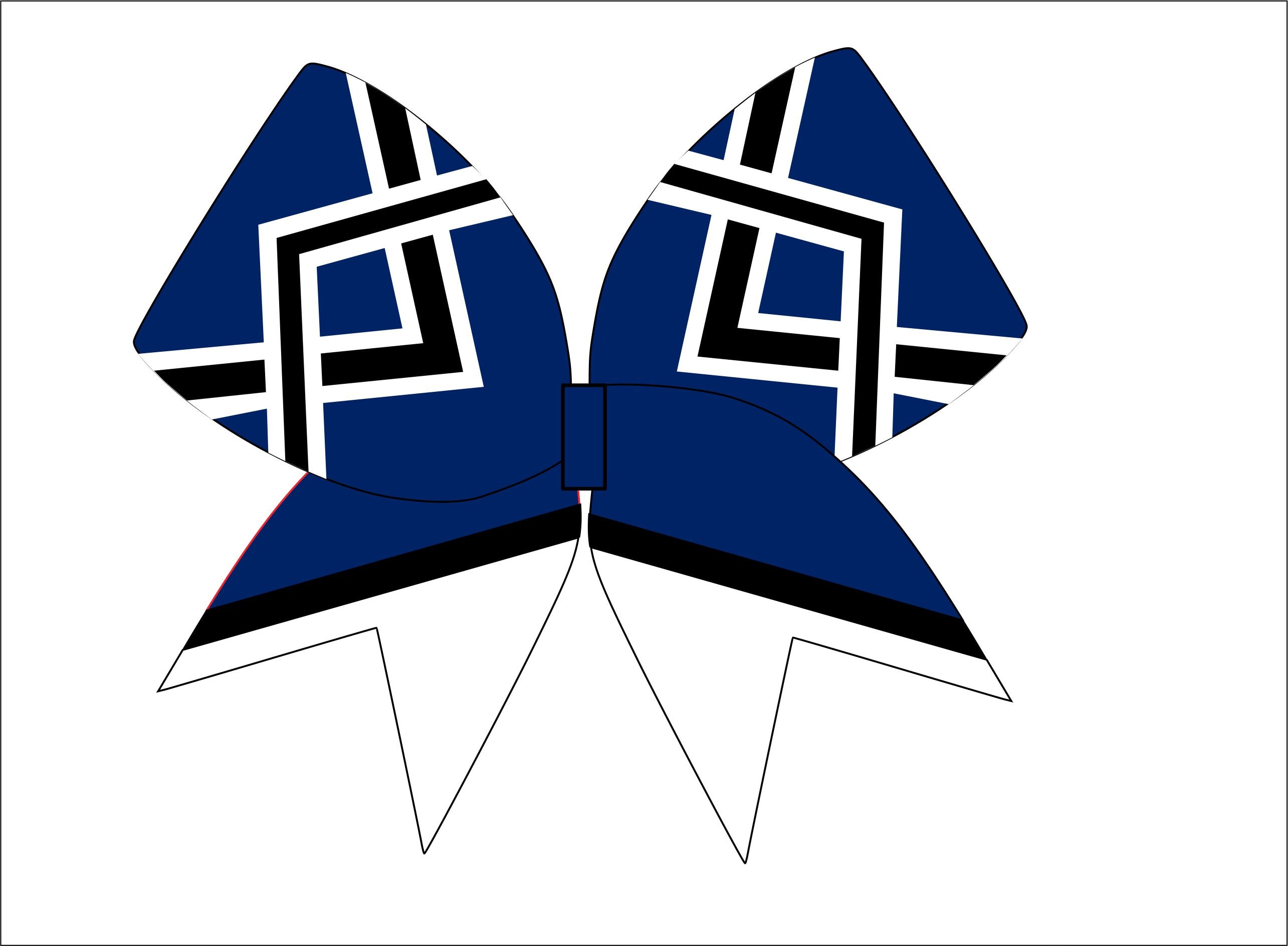Blue Cheer Bow Clipart