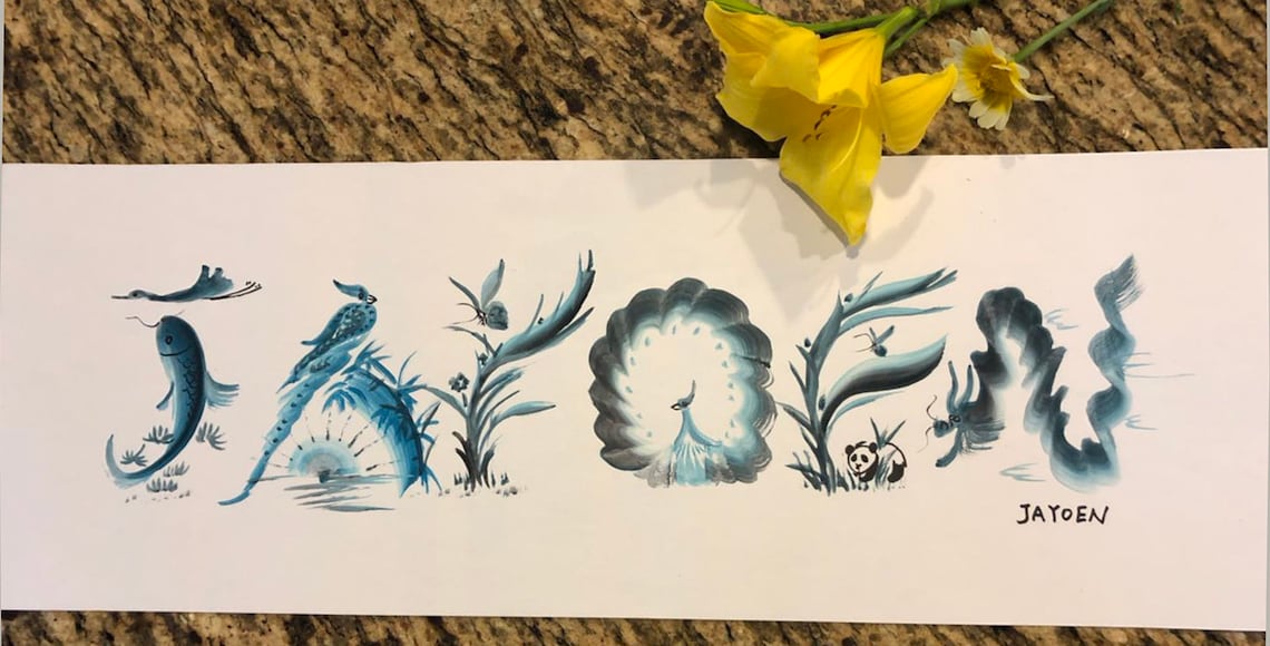 Customized Name Painting - Etsy