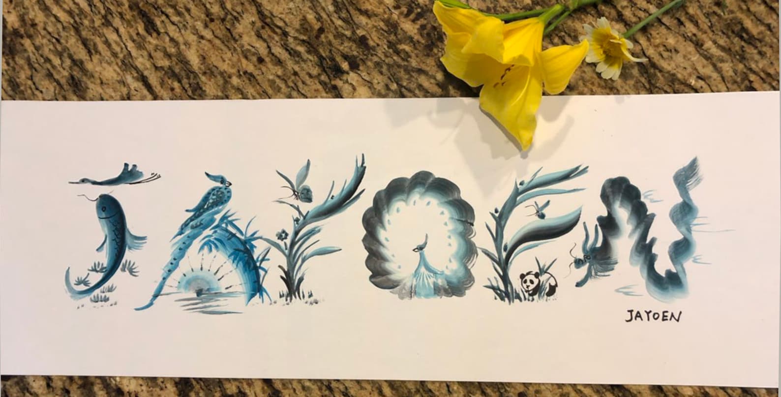 Customized Name Painting - Etsy