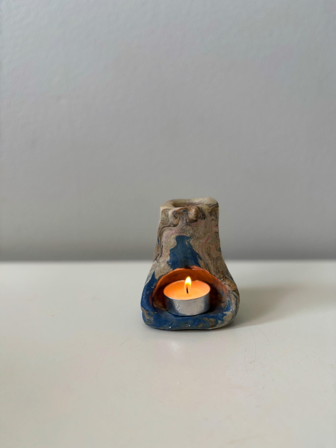Mini Ceramic Chiminea: Colorful Handmade Tea Light Holder - Etsy