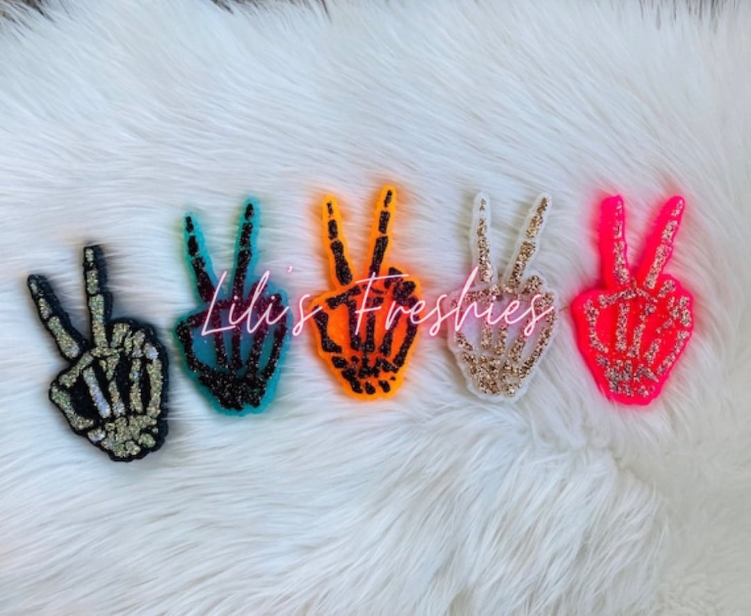 Skeleton Peace Freshie - Etsy