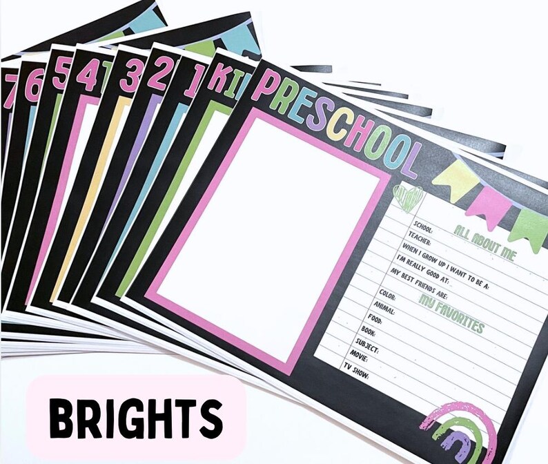 School Memory Box Kit: Printable File Folder Labels (digital Download ...