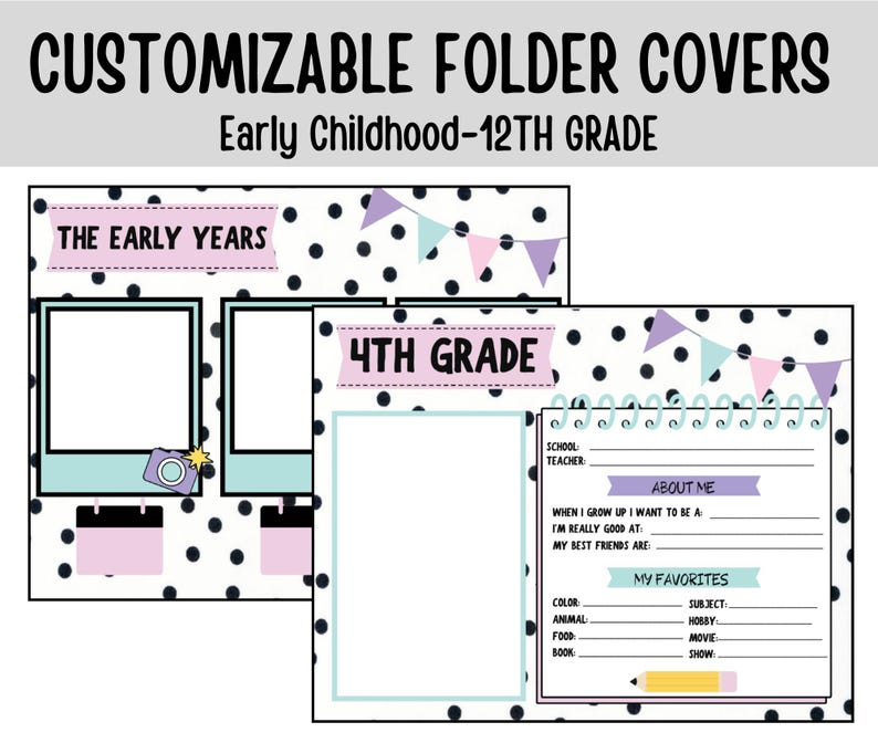 Custom Editable Printable School Memories Box | Milestone | School Work ...