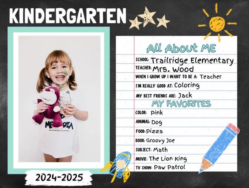 School Memory Box Kit: Printable File Folder Covers (digital Download ...