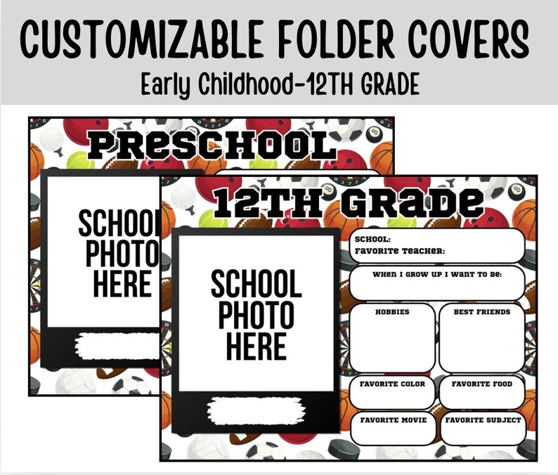 Custom Editable Printable School Memories Box | Milestone | School Work ...