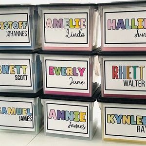 School Memory Box Kit: Printable File Folder Labels (digital Download ...