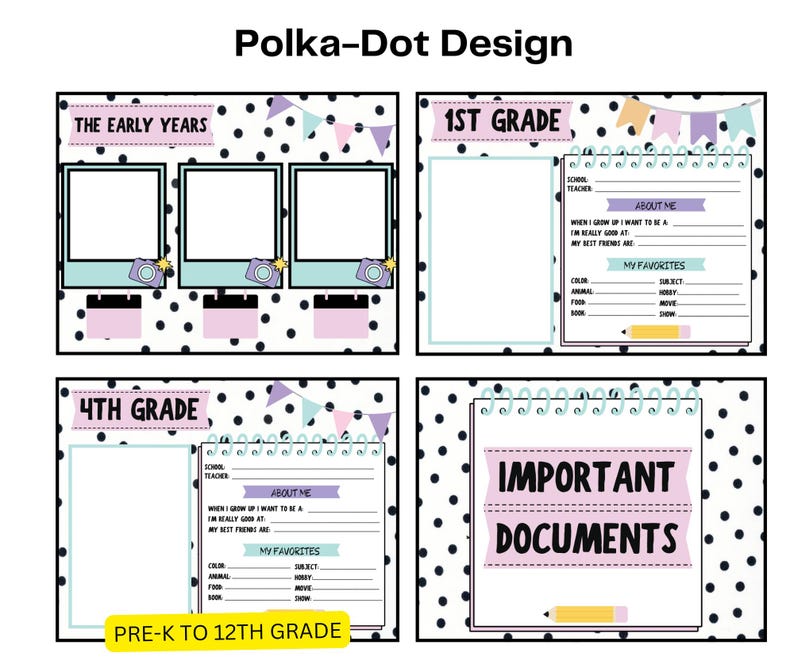 School Memory Box Printable Kit: DIY Keepsake Organizer (digital ...