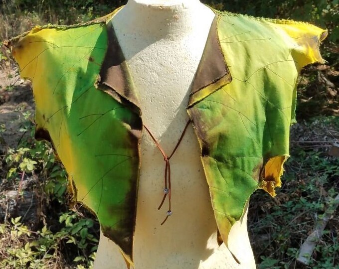Custom Leaf Vest Goblin Wear OOAK - Etsy