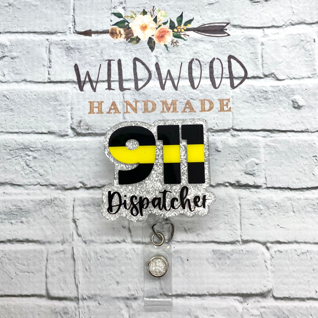 911 Dispatcher Badge Reel Emergency Communications Gift - Etsy