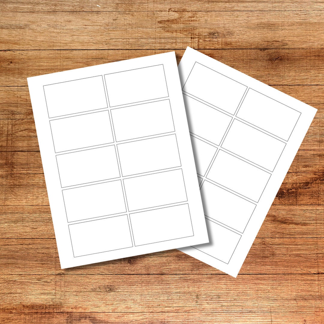 Blank Small Cards Business Card Notecards Memory Game Flashcards ...