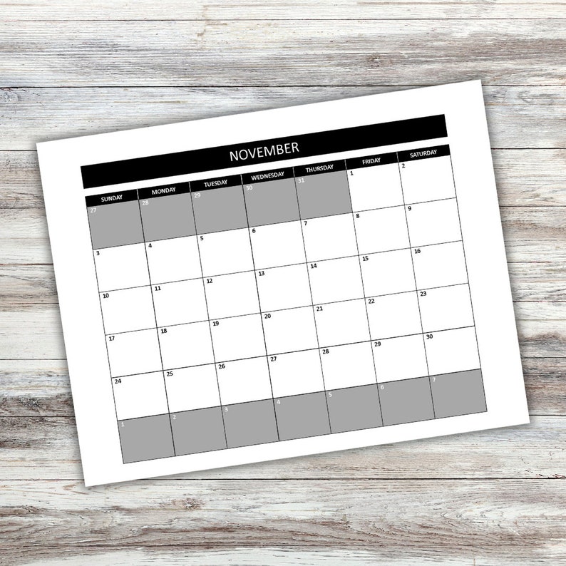 2024 November Printable Calendar Download PDF PNG JPG Document ...