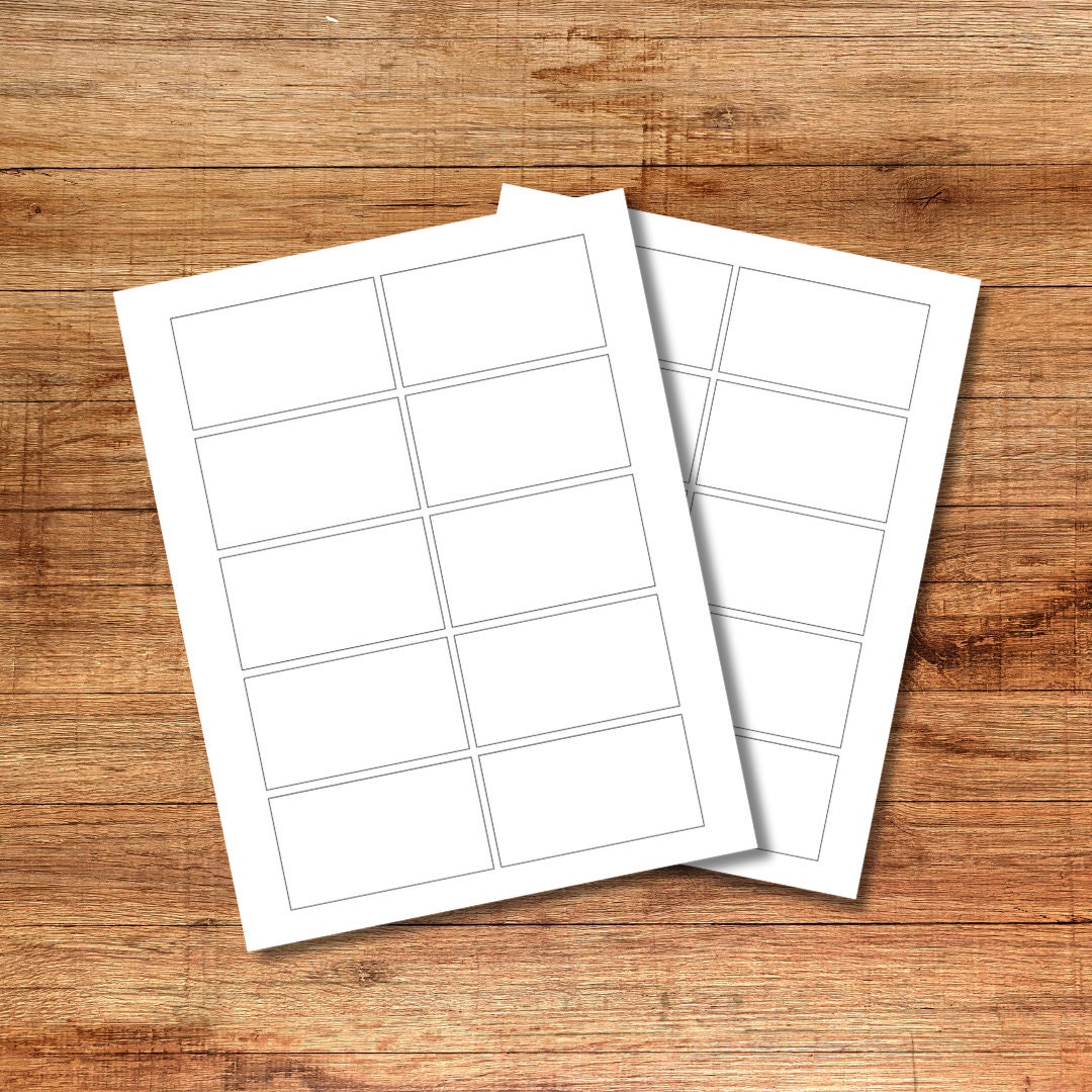 Blank Small Cards Business Card Notecards Memory Game Flashcards ...