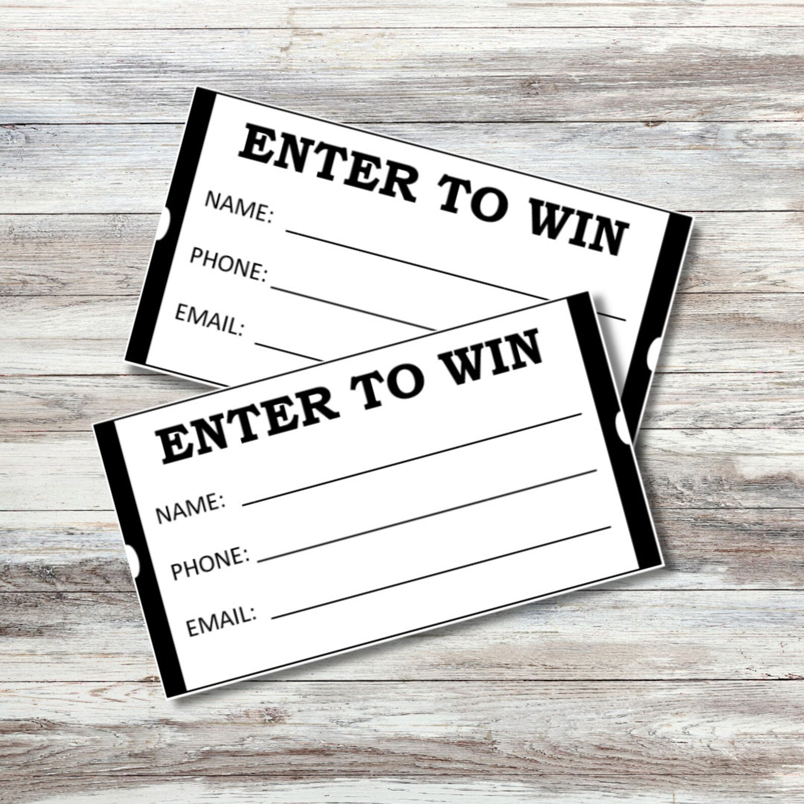 ENTER TO WIN Raffle Tickets Black Halloween Party Idea Spooky Lotto Pdf ...