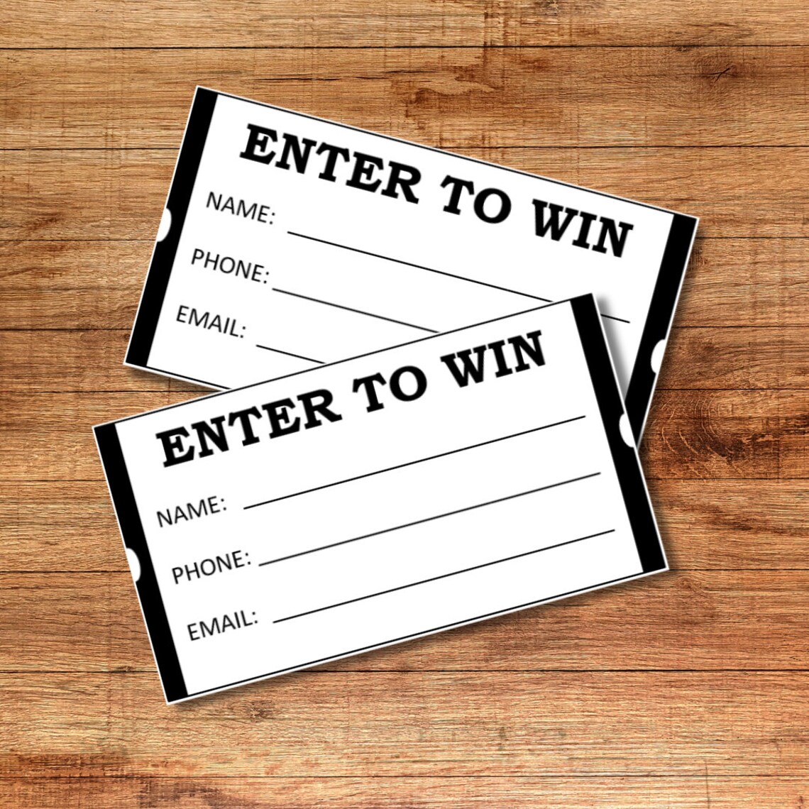 ENTER TO WIN Raffle Tickets Black Halloween Party Idea Spooky Lotto Pdf ...