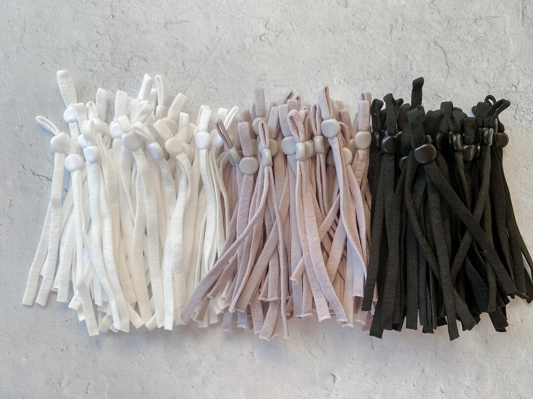 Soft Wide Elastic With Adjuster for Face Masks, Adjustable Ear Loops ...