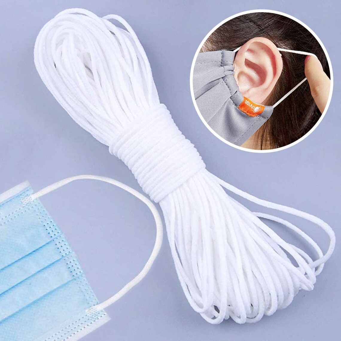 3mm Elastic Cord Elastic for Face Mask Elastic Cord Elastic - Etsy