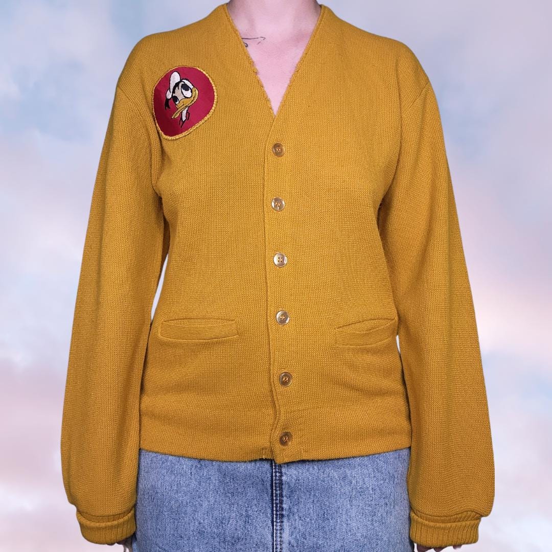 50s 60s Rare Vtg Campus Mustard Yellow Preppy Jock Retro School Disney ...