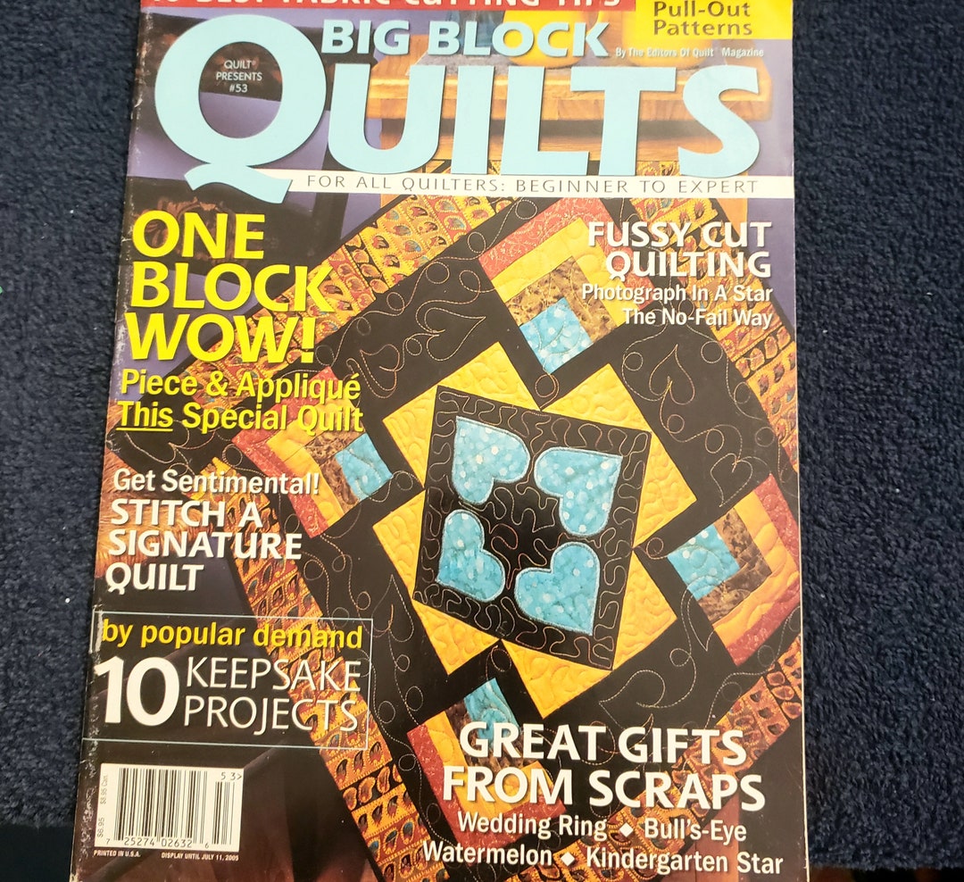 Magazine Big Block QUILTS July 2005 FREE SHIPPING - Etsy