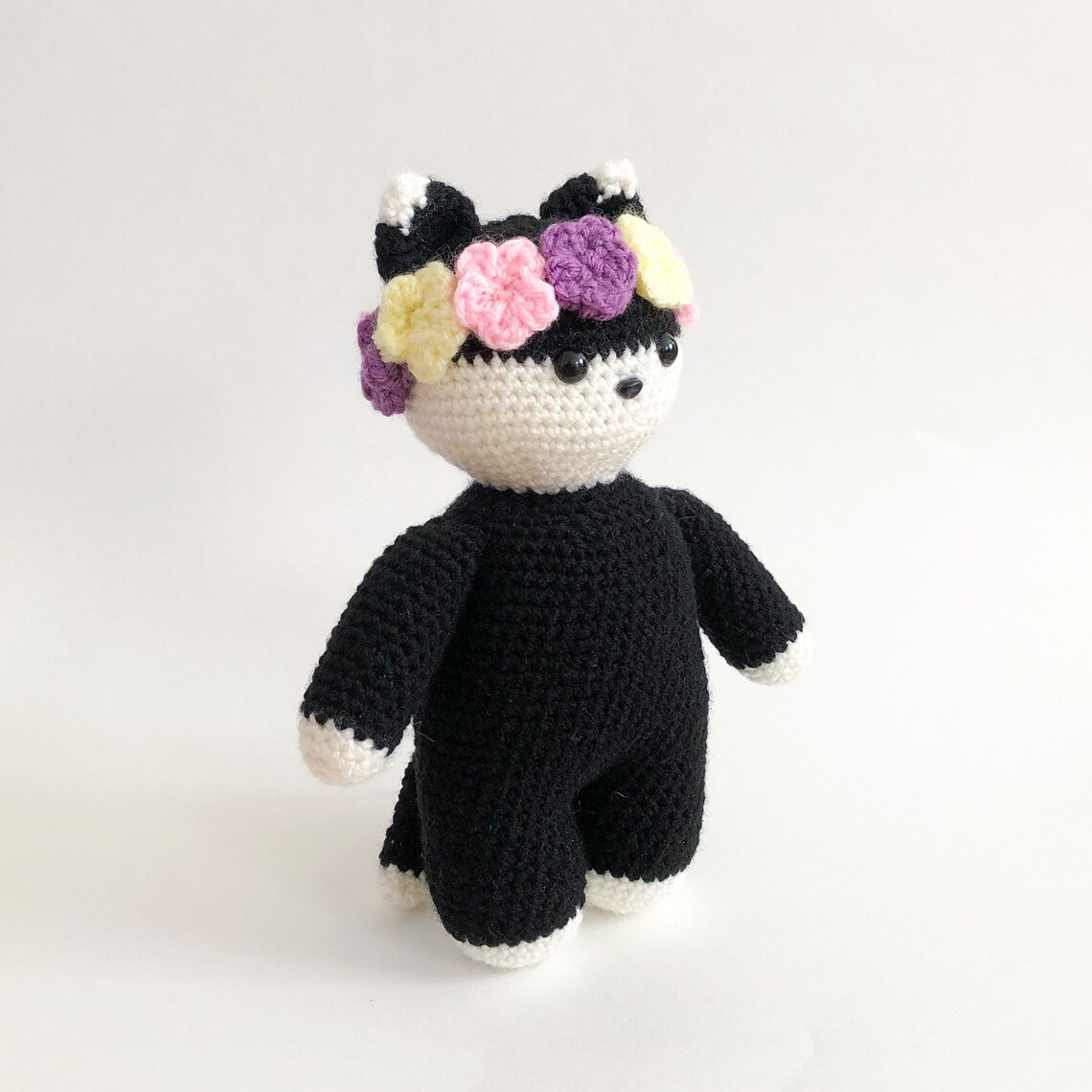 Mittens the Black Cat Crochet Pattern PDF, Amigurumi Cat Toy Pattern in ...