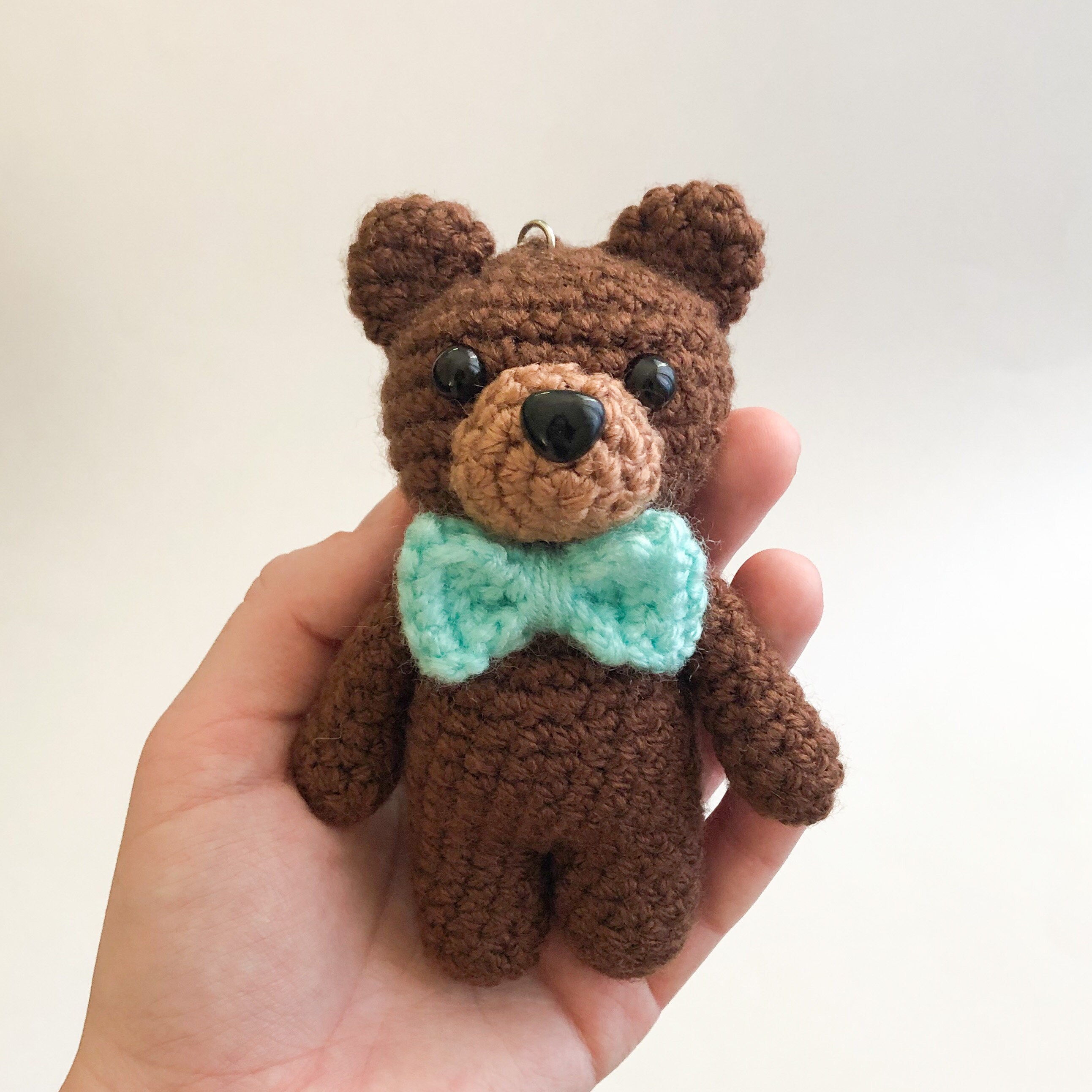 Bears Toys Mini Teddy Bear wool Bear toy in a Hat small orange Bear toy ...
