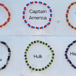 Marvel MCU Characters Avengers Bracelets Subtle Hero Merch Infinity ...