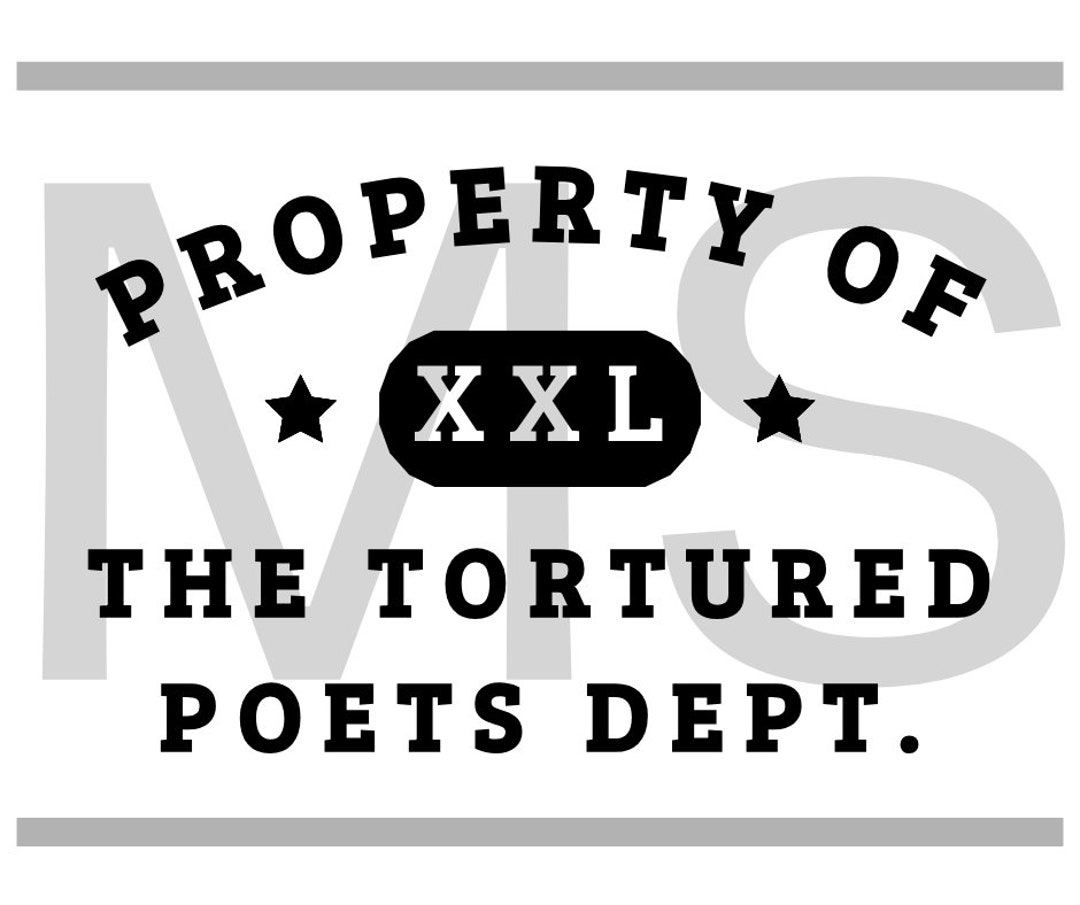 TTPD Property of the Tortured Poets Department XXL Athletic Dept Shirt ...