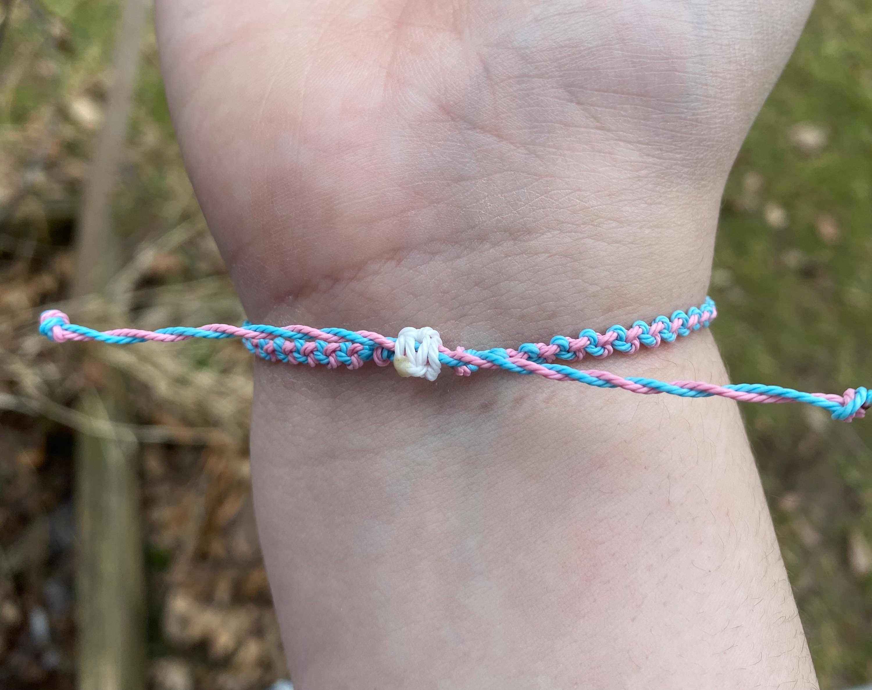 Subtle Trans Pride Flag Adjustable Heart Charm Friendship | Etsy