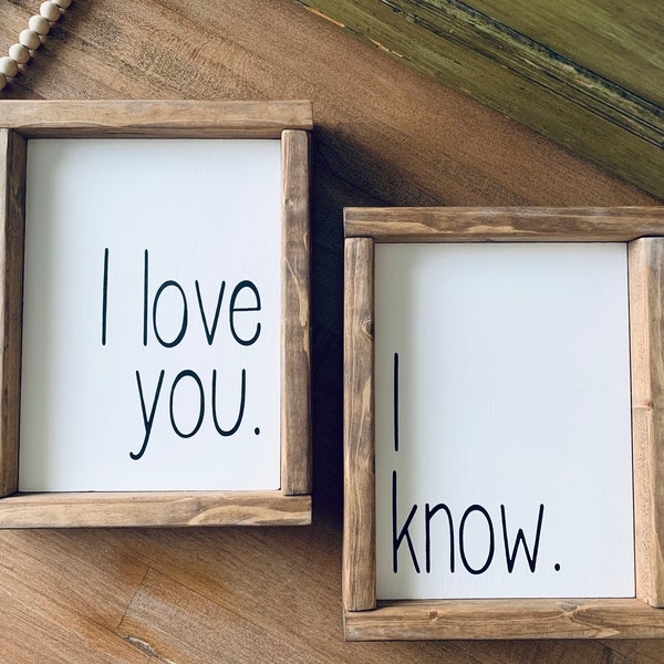 I Love You I Know - Etsy