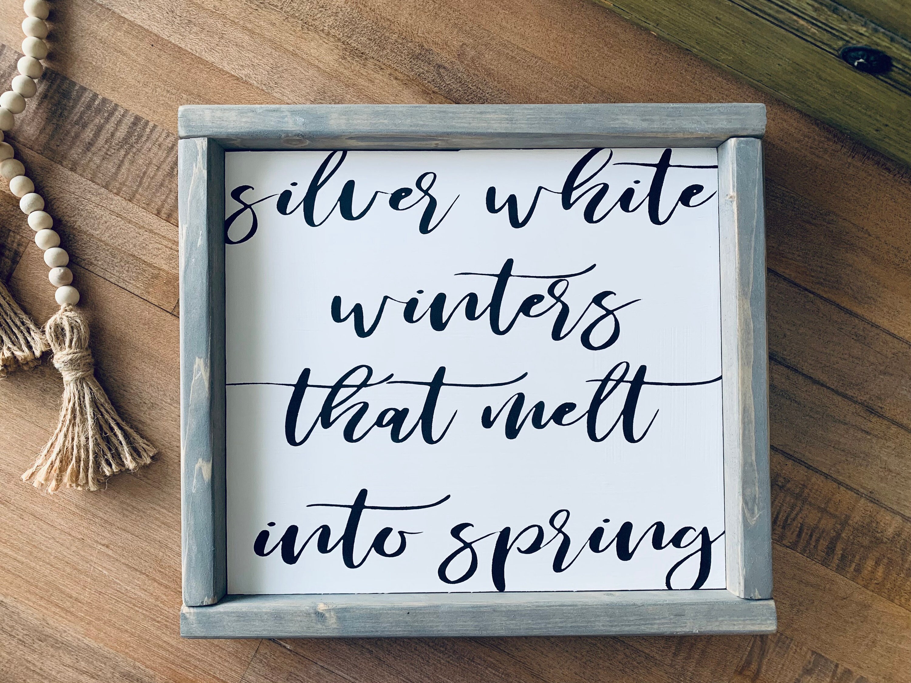 Silver White Winters That Melt Into Springs