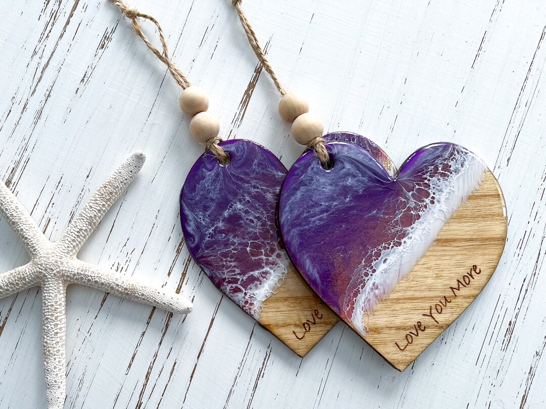 Ocean Epoxy Resin Christmas Ornaments, Nautical Christmas Ornaments ...