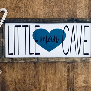 Little Man Cave, Boy Nursery Decor, Boy Room, Baby Shower Gift ...