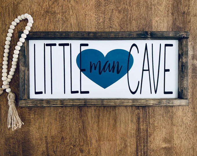Little Man Cave Boy Nursery Decor Boy Room Baby Shower - Etsy