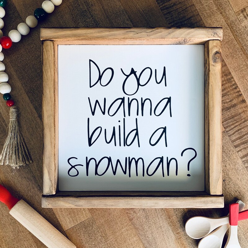 Snowman Sign - Etsy