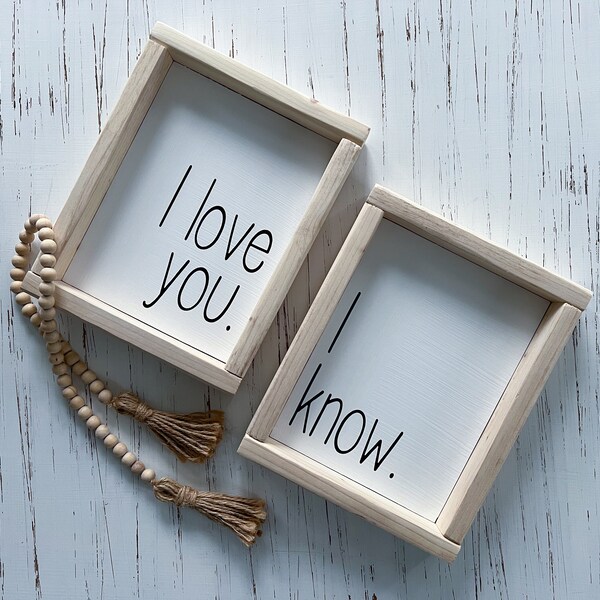 I Love You I Know - Etsy
