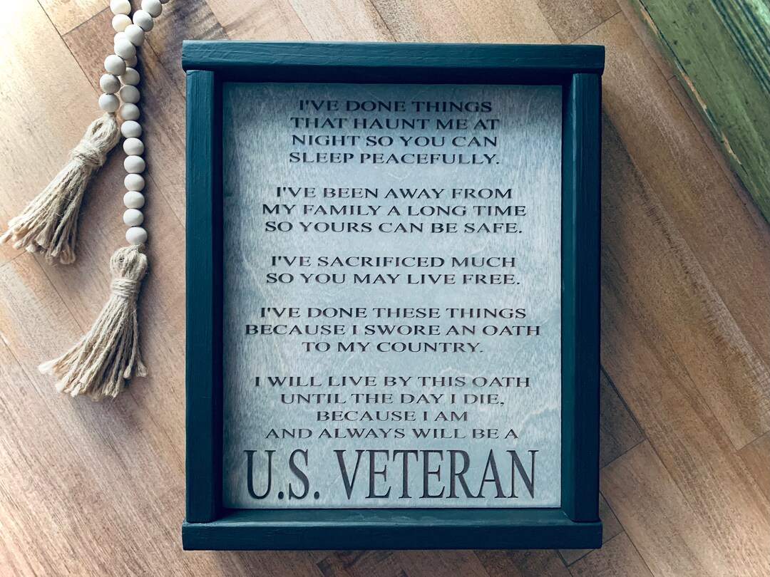 US Veteran Sign, US Veteran Decor, Veteran Gift, USA Veteran Decor ...
