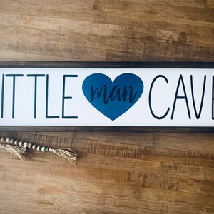 Little Man Cave, Boy Nursery Decor, Boy Room, Baby Shower Gift ...