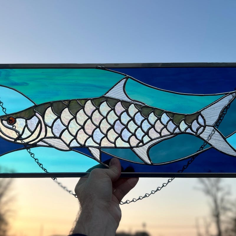Stained Glass Fish - Etsy