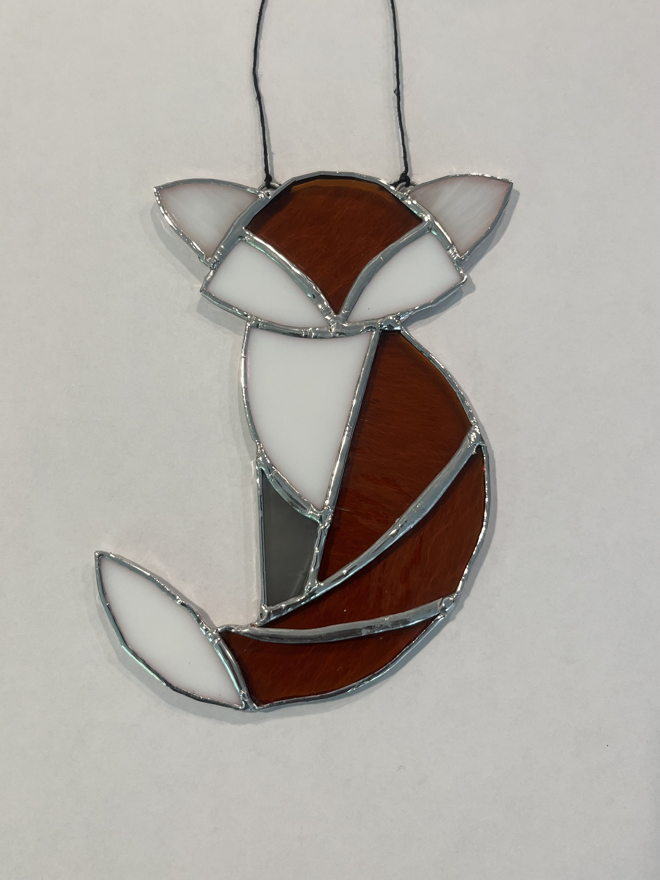 Stained Glass Fox Suncatcher - Etsy
