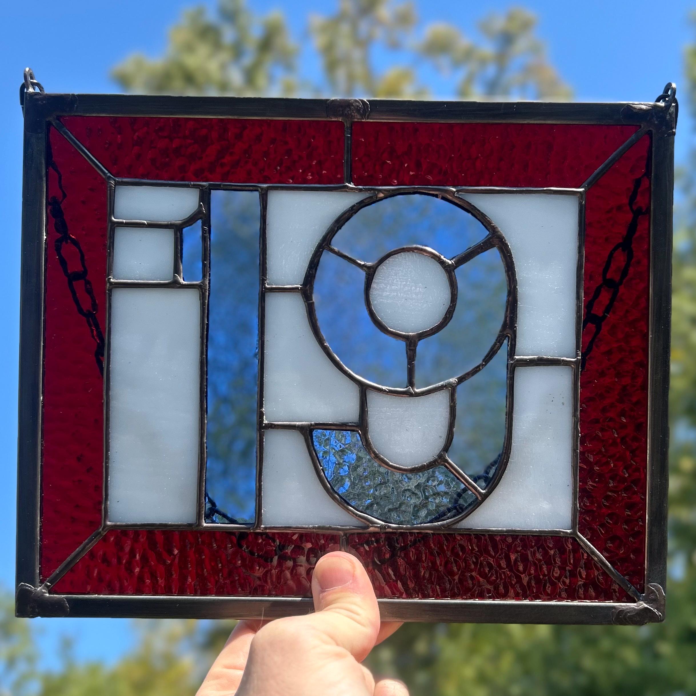 Stained Glass House Number (customize) - Two Numbers - Etsy
