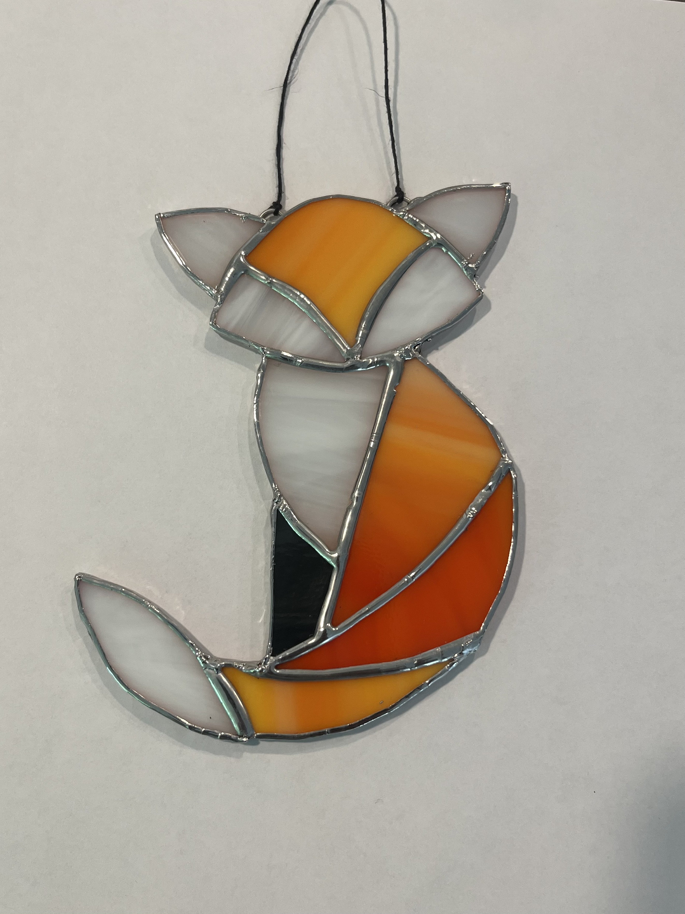 Stained Glass Fox Suncatcher - Etsy
