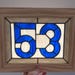 Stained Glass House Number (customize) - Two Numbers - Etsy