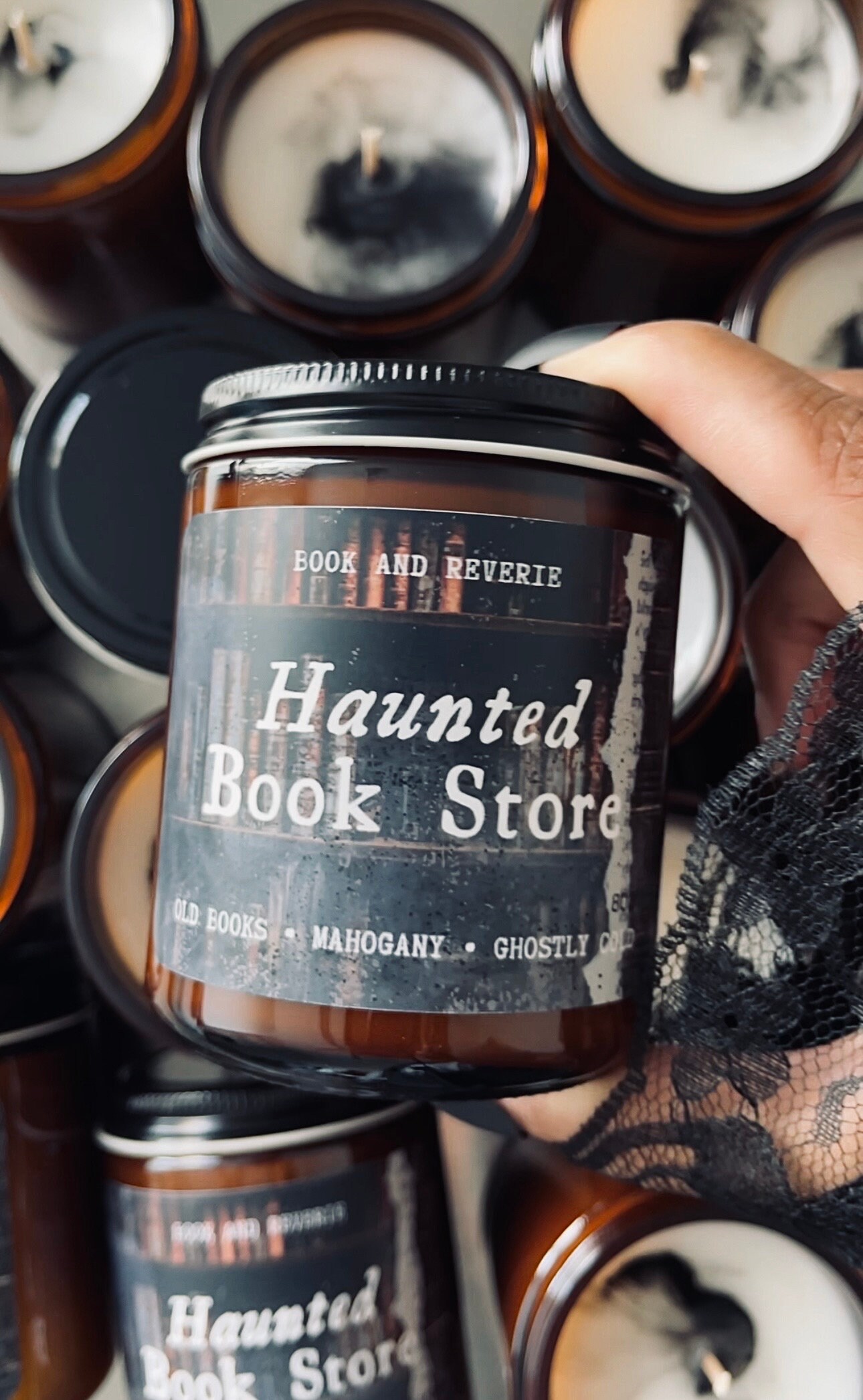 Haunted Book Store Candle | Old Books, Mahogany, Ghostly Cold | Gothic ...