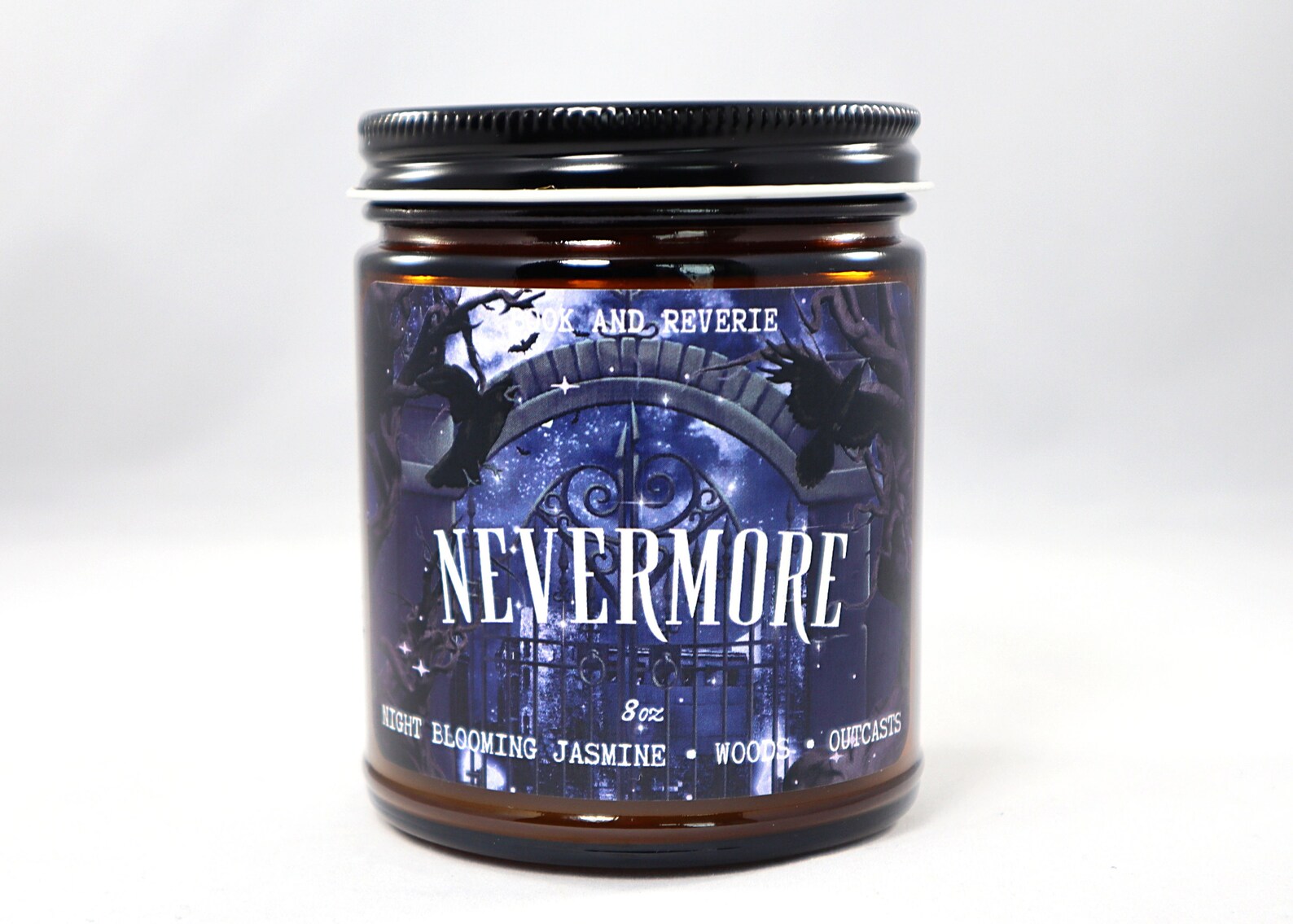 Nevermore Candle: Jasmine & Dark Forest Scented Spooky Decor - Etsy