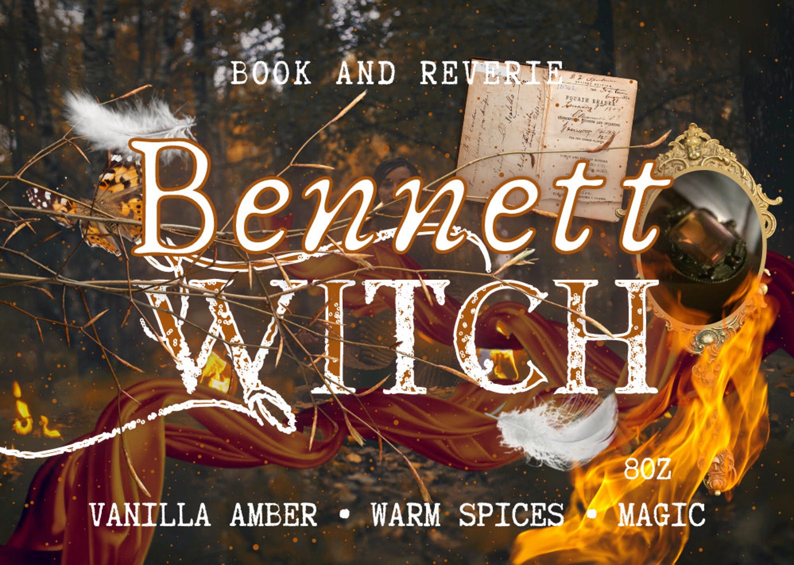 Bennett Witch Candle Book Lovers Gift Vampire Dairies | Etsy UK