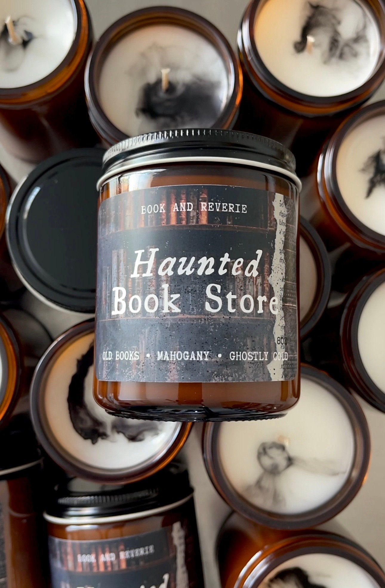 Haunted Book Store Candle | Old Books, Mahogany, Ghostly Cold | Gothic ...