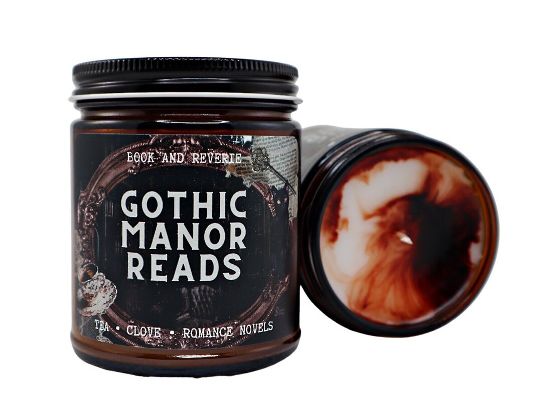 Gothic Manor Reads Candle: Clove, Tea & Romance Novel Scent - Etsy