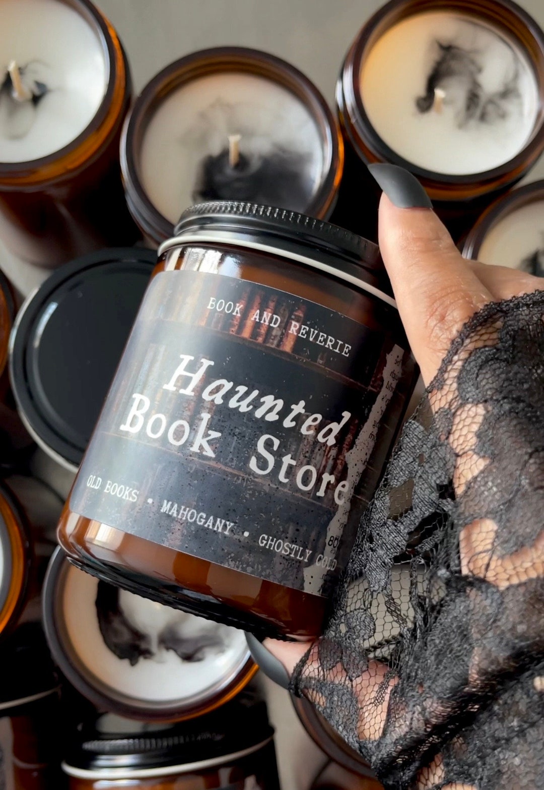 Haunted Book Store Candle | Old Books, Mahogany, Ghostly Cold | Gothic ...